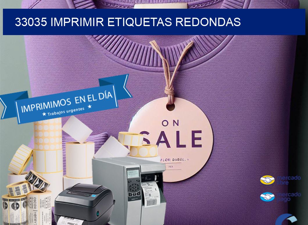 33035 IMPRIMIR ETIQUETAS REDONDAS - Etiquetas Personalizadas