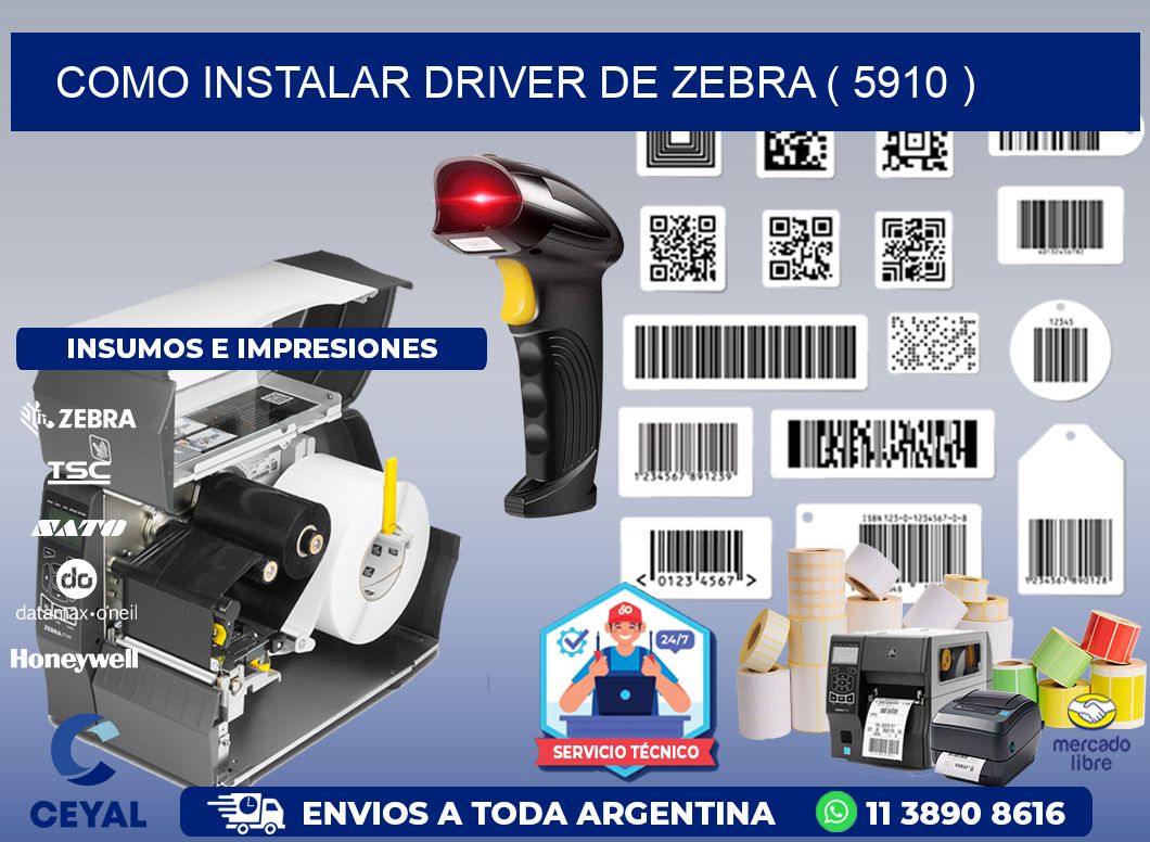 COMO INSTALAR DRIVER DE ZEBRA ( 5910 ) - Etiquetas Personalizadas